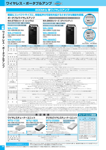 TOA 全製品カタログ Sound＆Communications No.A-2 2019～2020